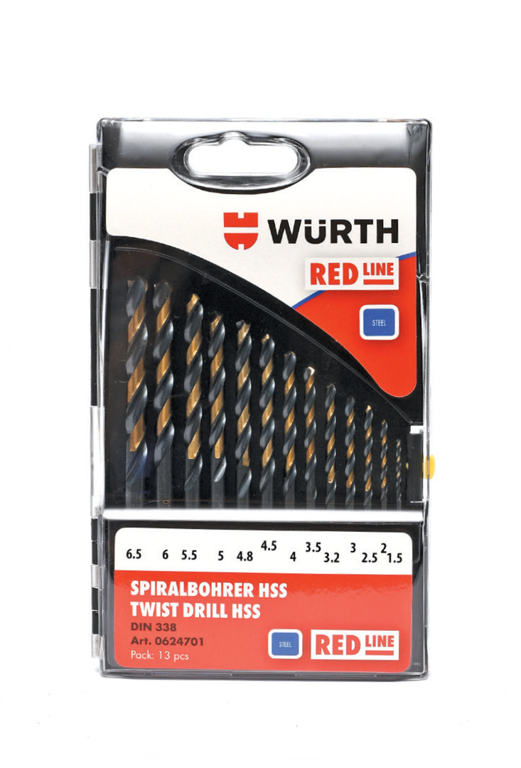 WÜRTH Malta Online Shop-HSS DRILL BITS DIN 338 TIP RN 2mm