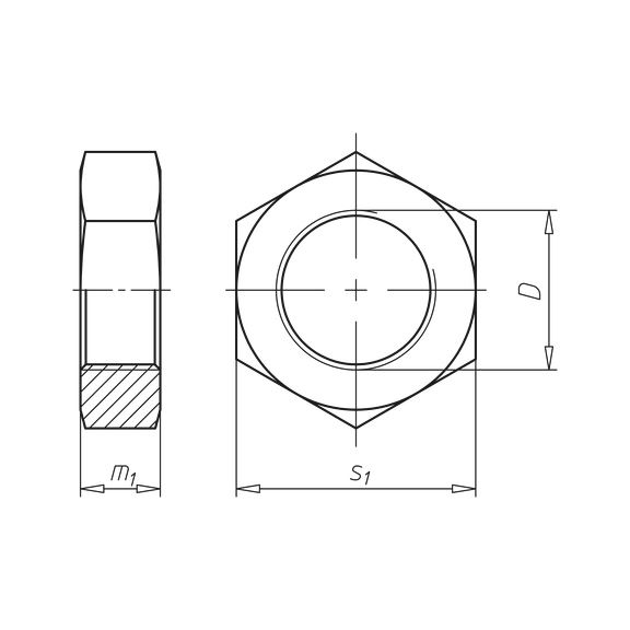 WÜRTH Malta Online Shop-Hexagonal nut, low profile