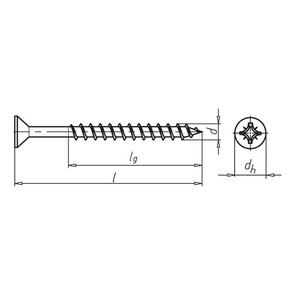 WÜRTH Malta Online Shop-WÜPOFAST®, blue galvanised Particle board screw