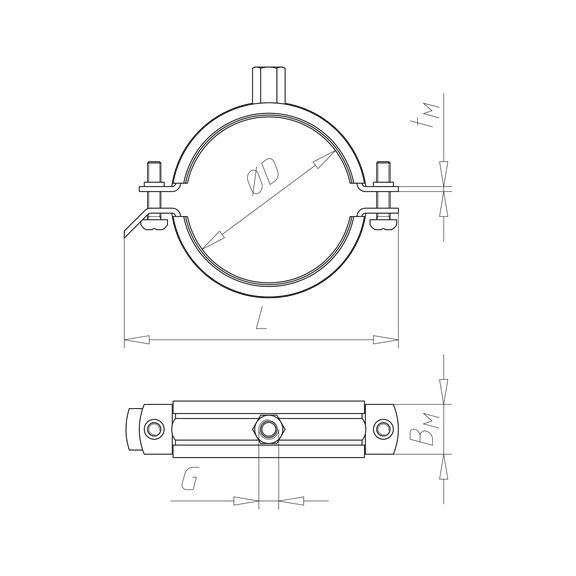 WÜRTH Malta Online Shop-Pipe clamp TIPP® Robust - C2C