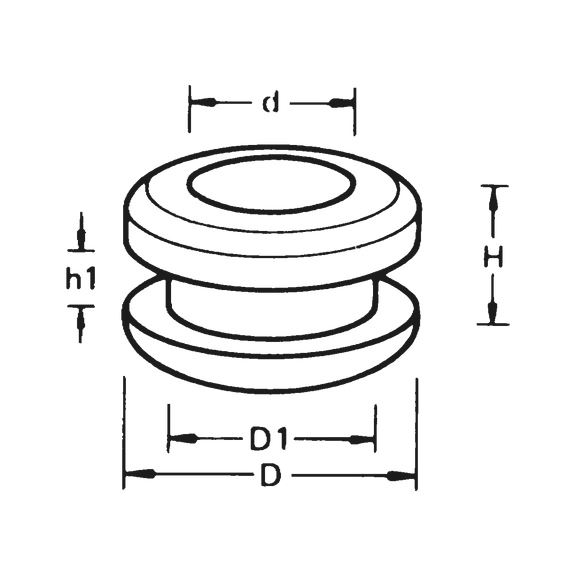 WÜRTH Malta Online Shop-Cable grommet, double-sided