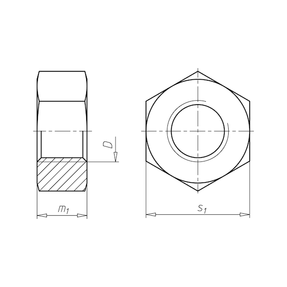 WÜRTH Malta Online Shop-Hexagonal nut, imperial